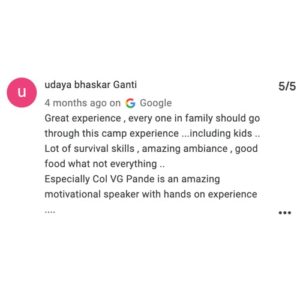 Camp Vama – Military Themed Experiential Getaway